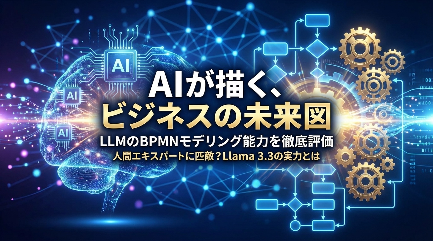 AIはビジネスプロセスをどこまで理解できる？LLMのBPMNモデリング能力を徹底評価 | Scholar Compass